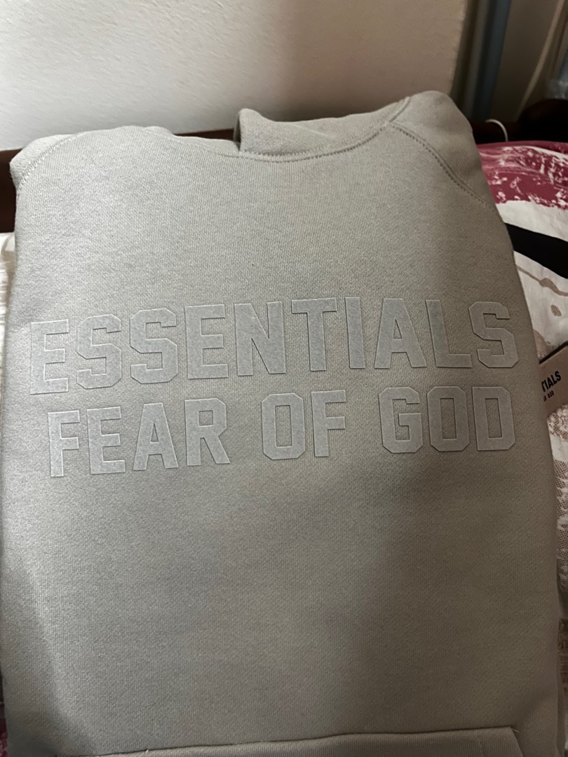 ESSENTIALS HOODIE, Men's Fashion, Coats, Jackets and Outerwear on Carousell