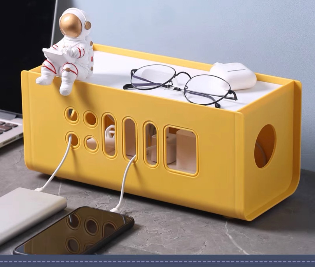 extension plug organizing box, Furniture & Home Living, Home ...