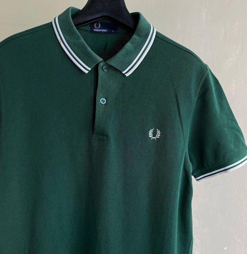 Fred Perry Forest Green OG Logo Twin Tipped Polo Shirt, Luxury, Apparel ...