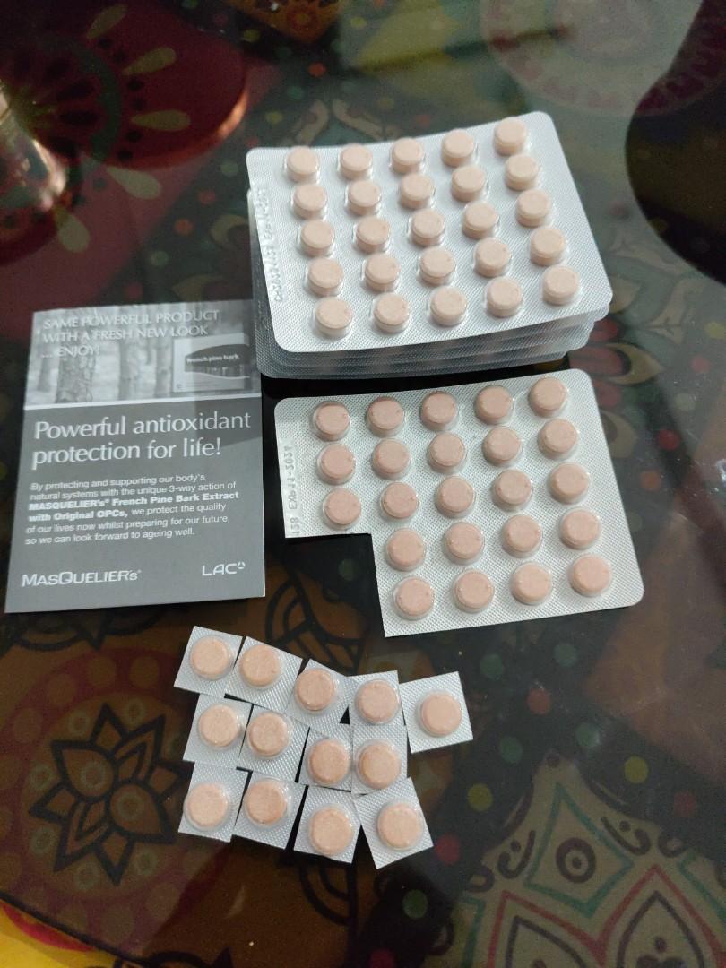 French Pine Bark - 161 tablets (expiry 11/2024), Health & Nutrition ...