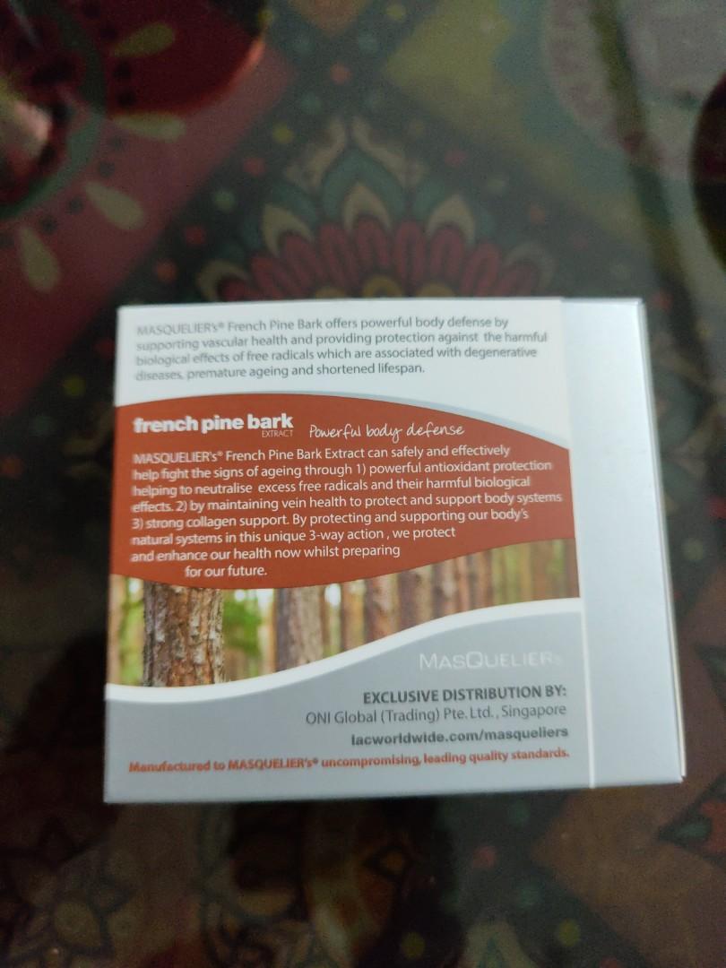 French Pine Bark - 161 tablets (expiry 11/2024), Health & Nutrition ...