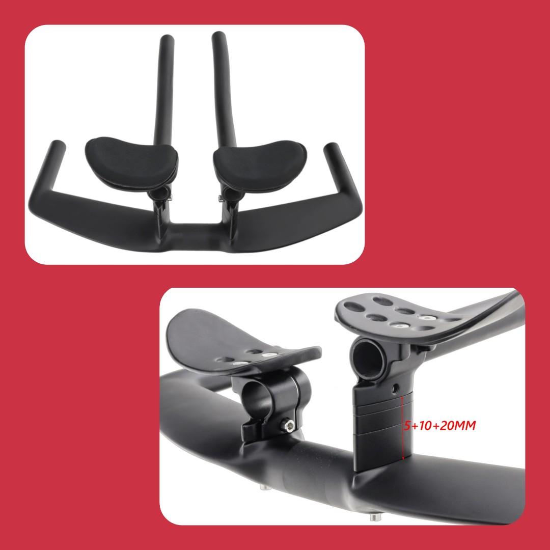 Full Carbon Time Trial Handlebar Set + Spacers, Sports Equipment ...