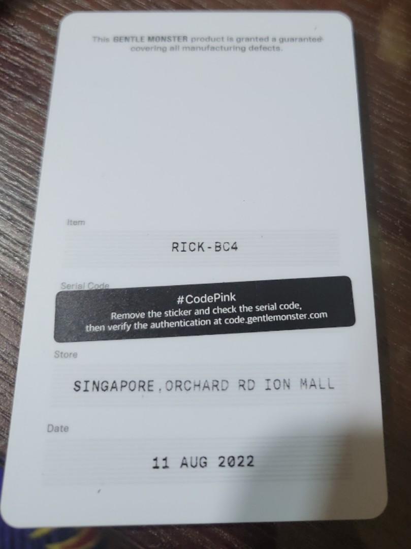 Gentle Monster Rick - BC4, Women's Fashion, Watches & Accessories, Sunglasses & Eyewear on Carousell