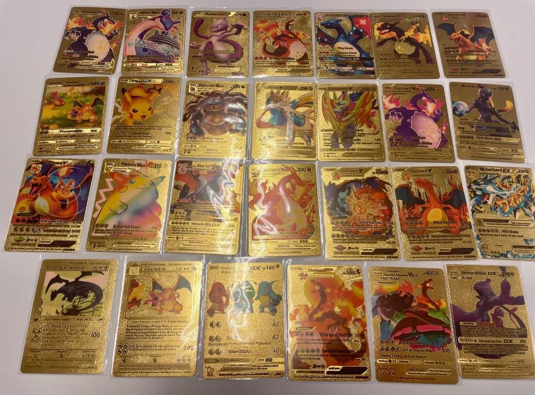 Gold Pokemon cards, Hobbies & Toys, Toys & Games on Carousell