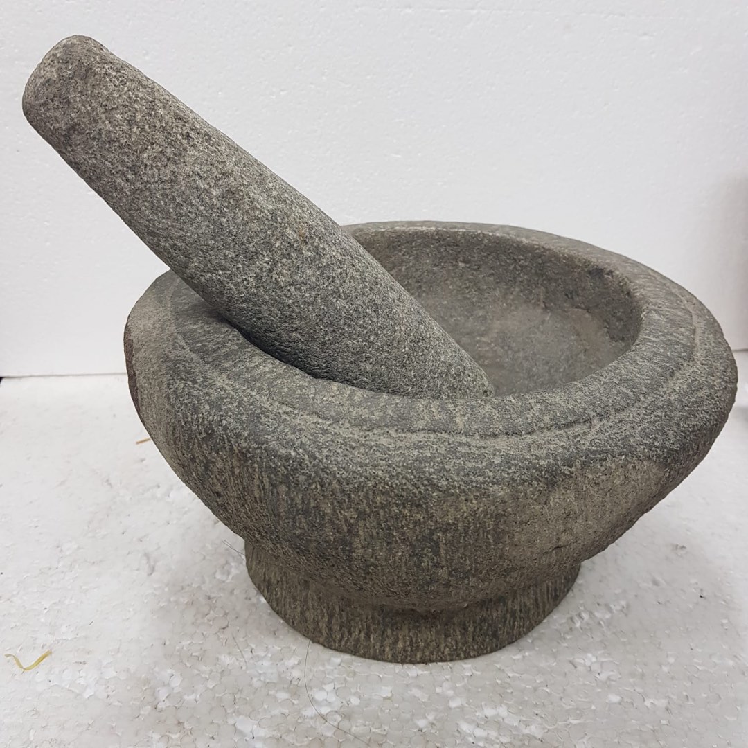 Granite stone pounder mortar pestle, Furniture & Home Living ...