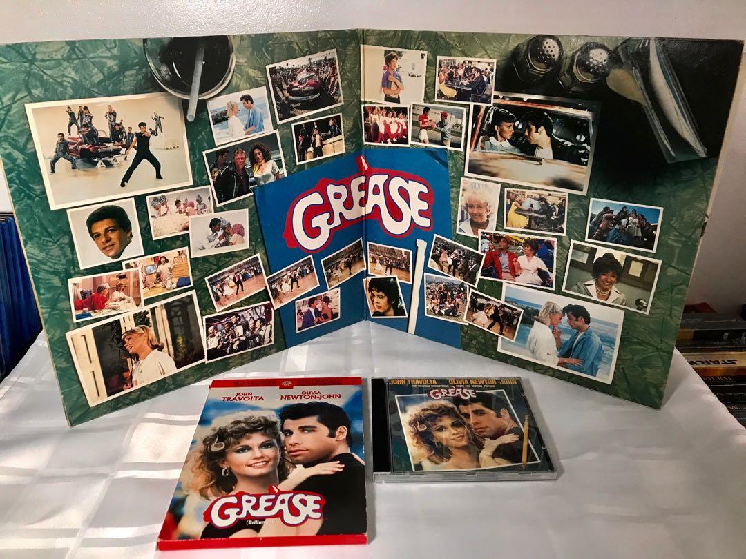 GREASE Original Soundtrack To The Motion Picture, Hobbies & Toys, Music ...