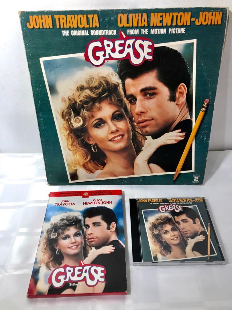 GREASE Original Soundtrack To The Motion Picture, Hobbies & Toys, Music ...