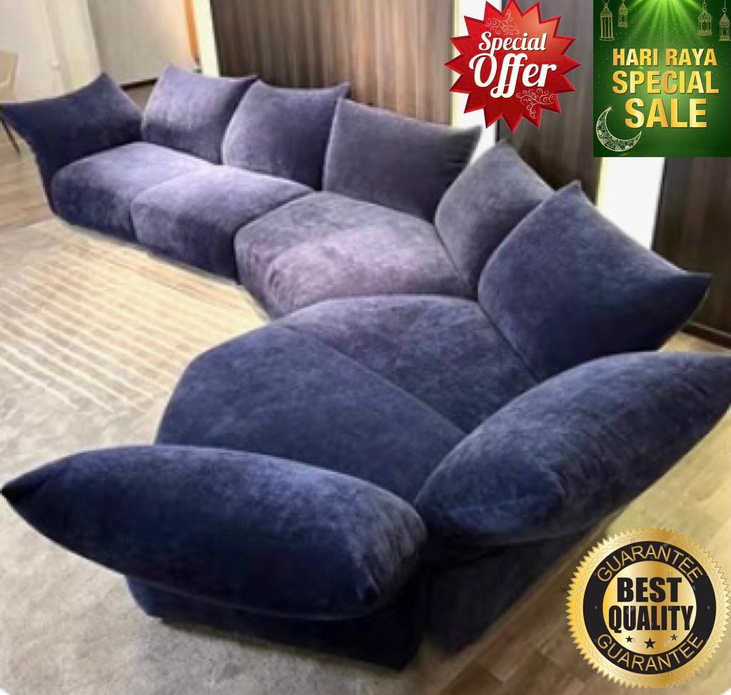Group A Designer Angular Bent Shape Azura Sofa Available in High ...