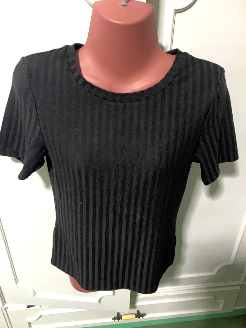 H&M ribbed top, Women's Fashion, Tops, Shirts on Carousell