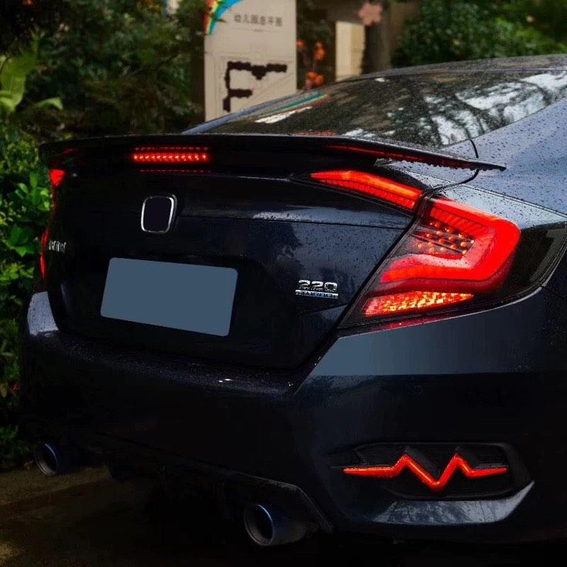 Honda Civic FC rear bumper lights lightning design, Car Accessories ...