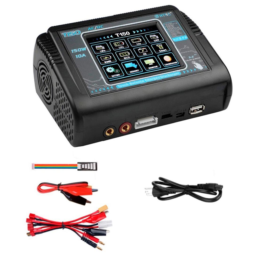HTRC 150W AC/DC 10A Balance Charger T150 Smart Discharger w/ Touch ...