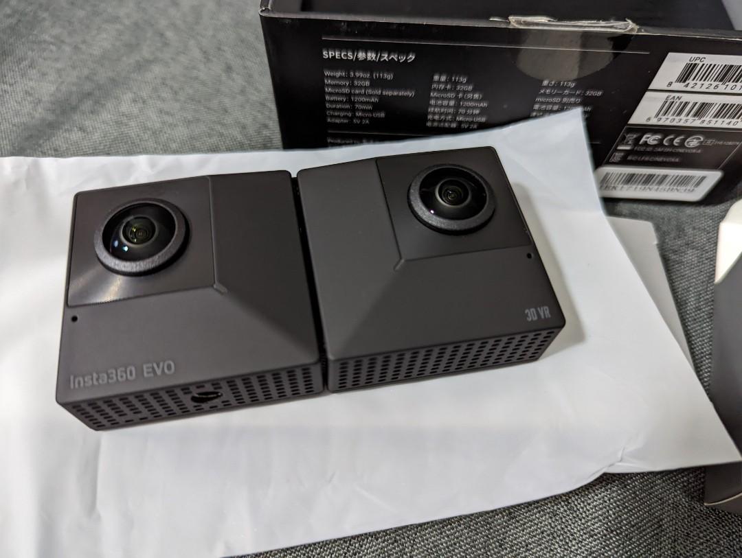Insta360 evo 3d+360 hybrid camera, Photography, Cameras on Carousell