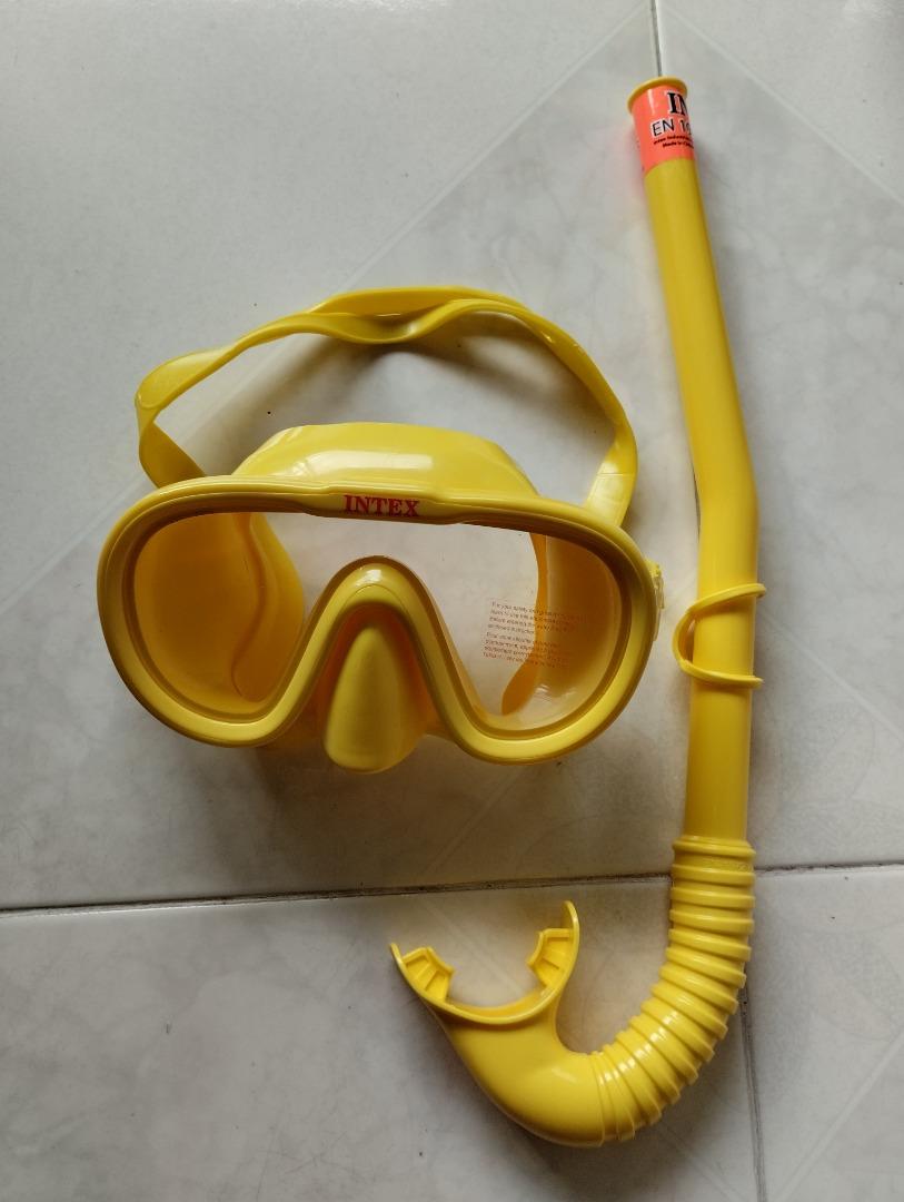 INTEX Flippers Mask & Snorkel Set for kids, Sports Equipment, Sports ...