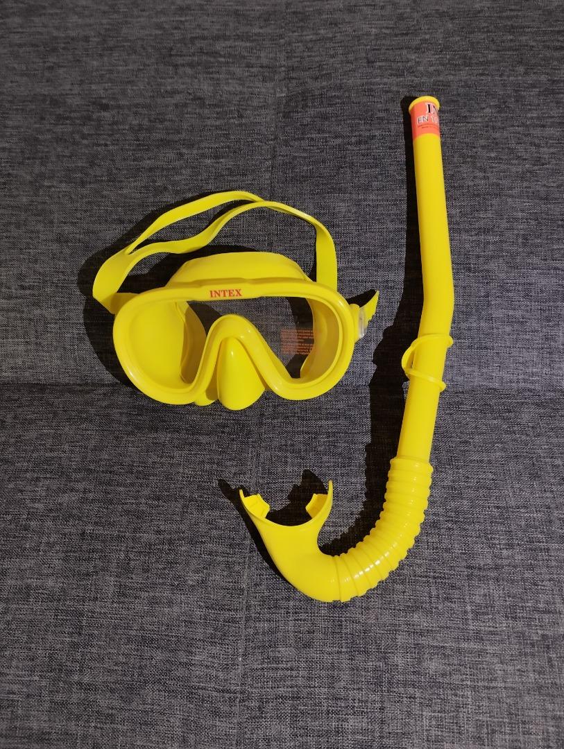 INTEX Flippers Mask & Snorkel Set for kids, Sports Equipment, Sports ...