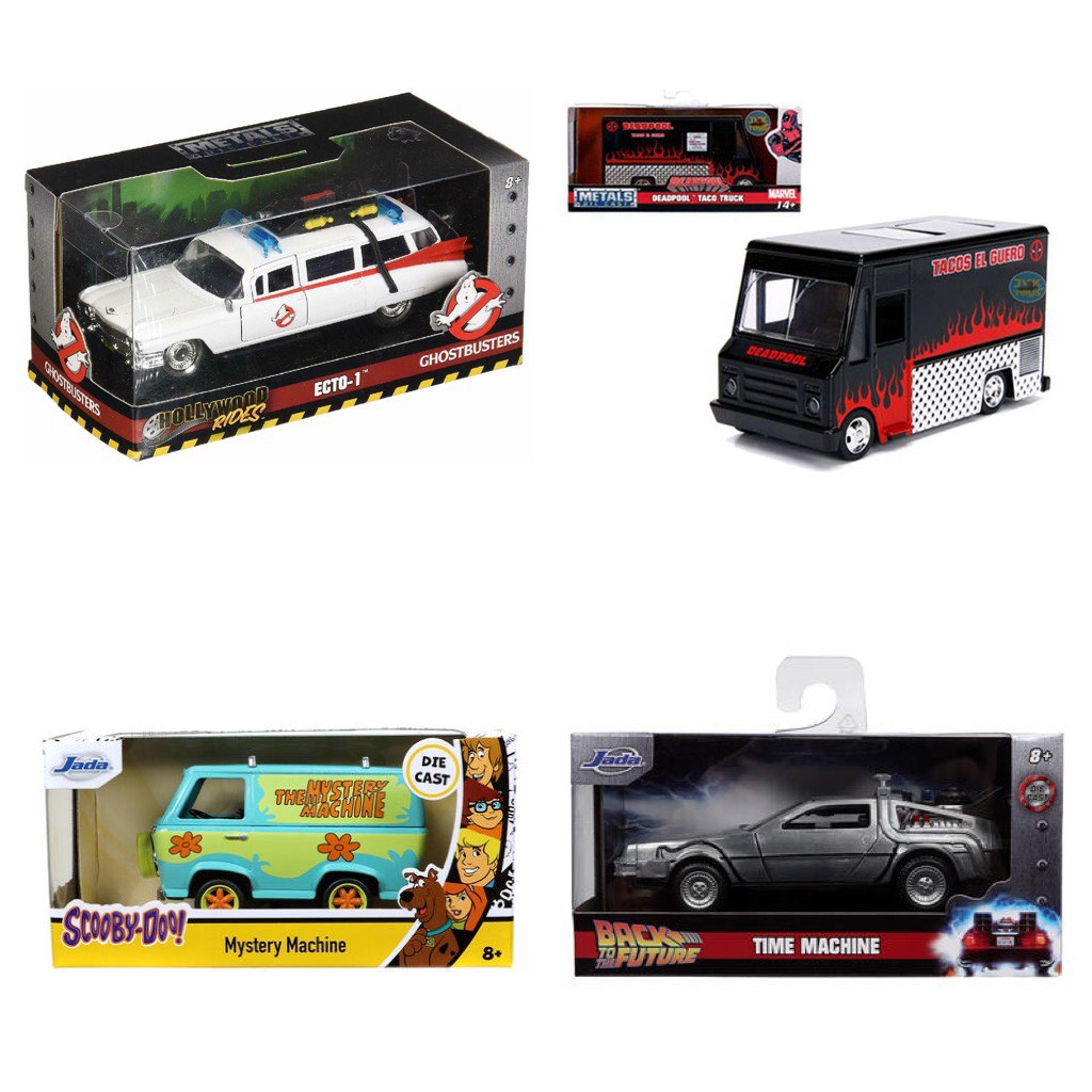 Jada Metals Die Cast Hollywood Rides 1:32 Scale Ghostbusters Ecto-1 ...