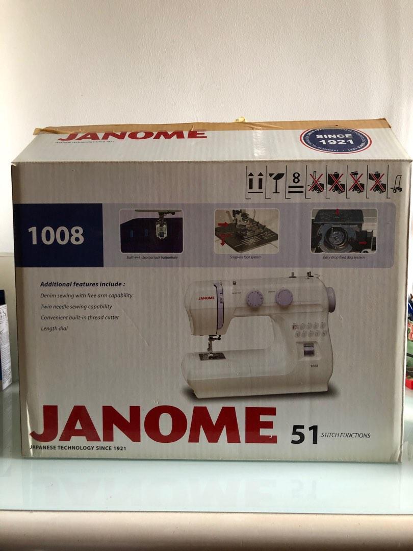 Janome Sewing Machine (Model 1008), Hobbies & Toys, Stationery & Craft, Craft Supplies & Tools ...