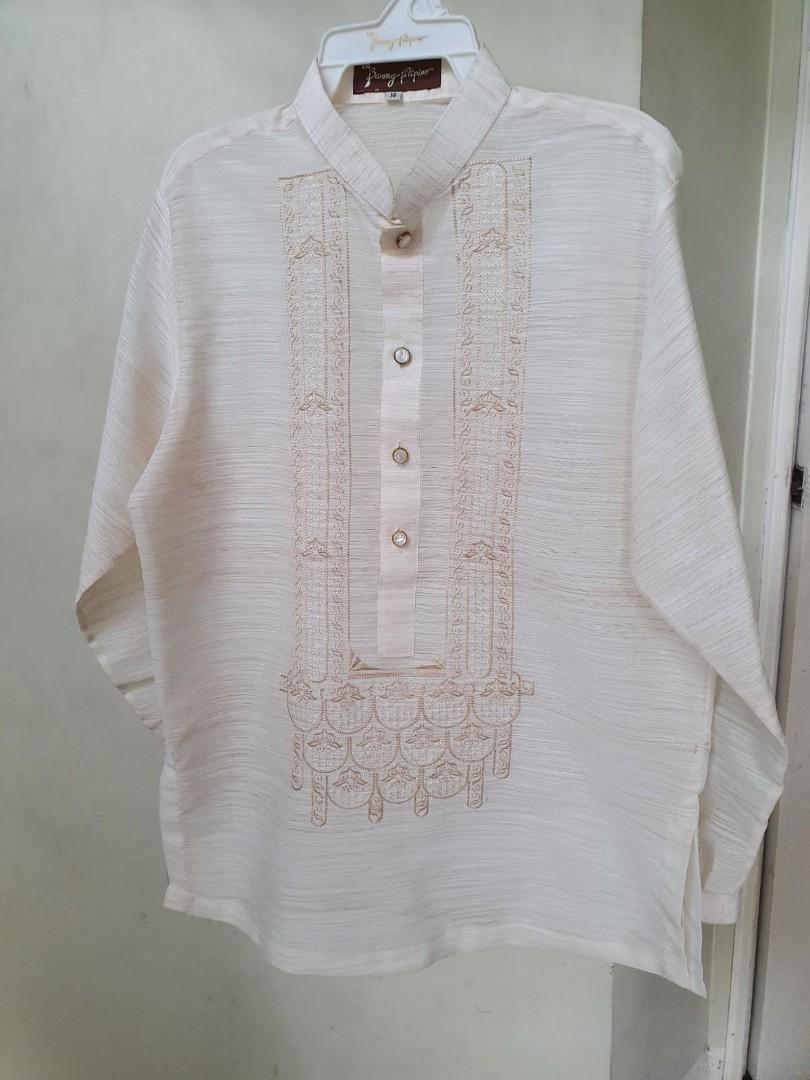 Kultura Barong Filipino with free white undershirt and black pants ...