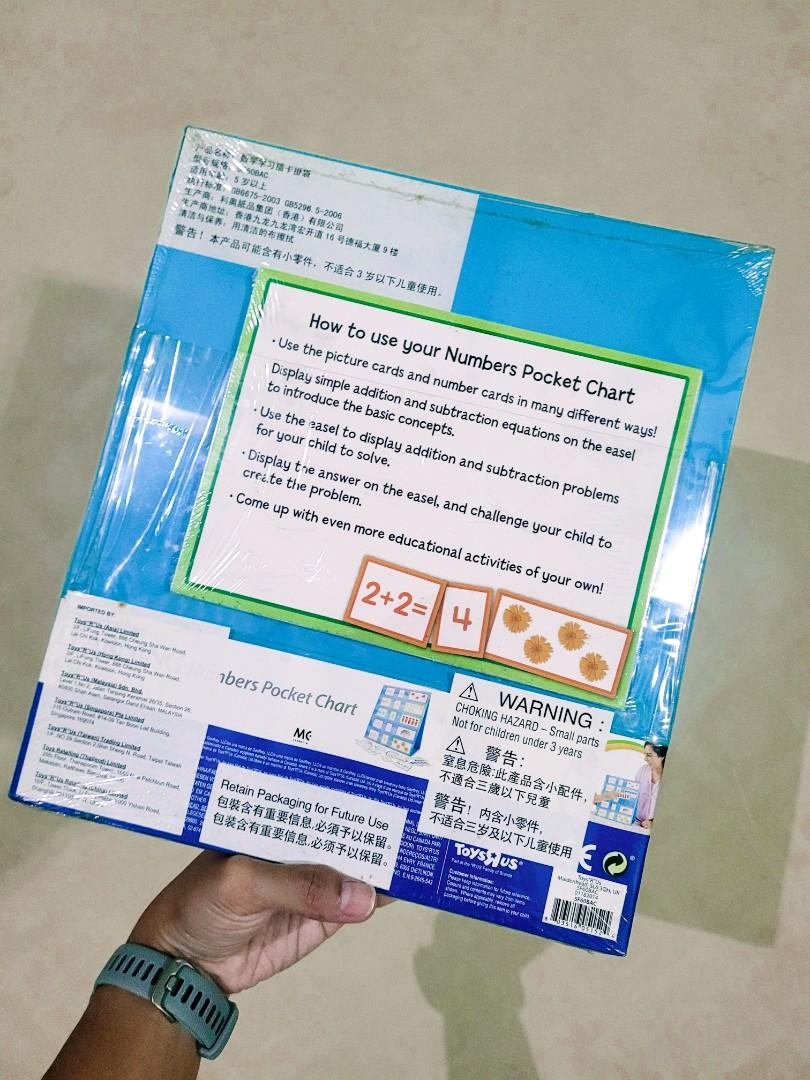 Learning Numbers Pocket Chart, Hobbies & Toys, Books & Magazines ...