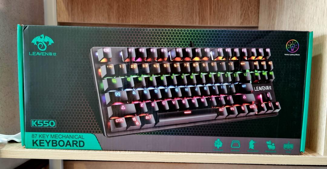 LEAVEN K550 Mechanical Gaming Keyboard, Computers & Tech, Parts & Accessories, Computer Keyboard ...