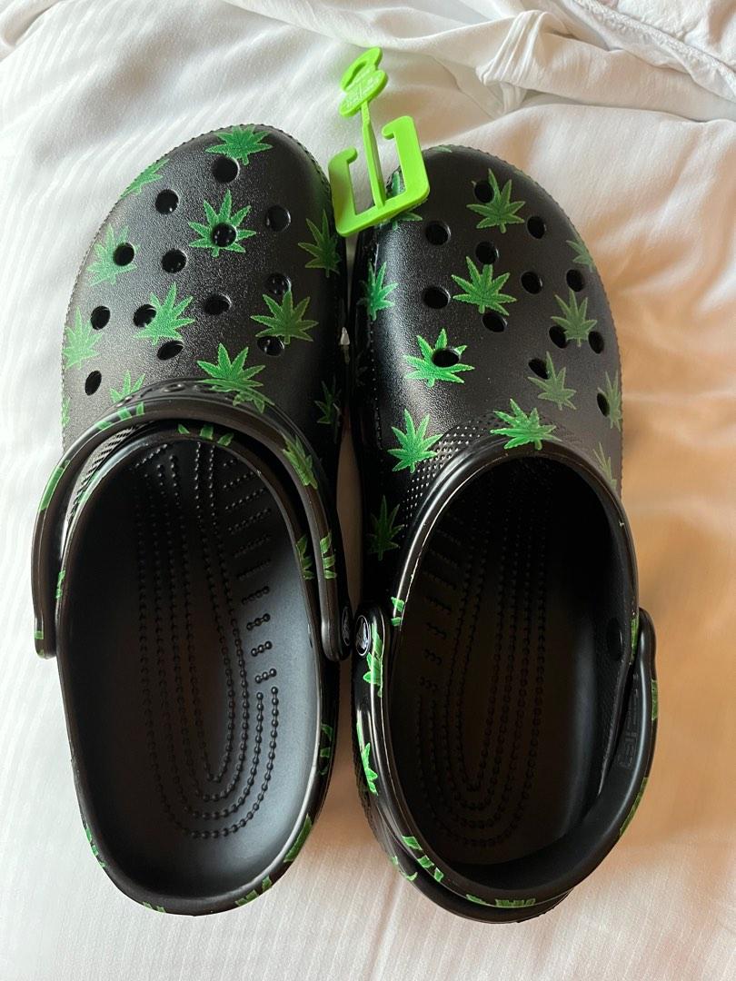 Limited Edition Crocs Marijuana, Men's Fashion, Footwear, Flipflops and ...