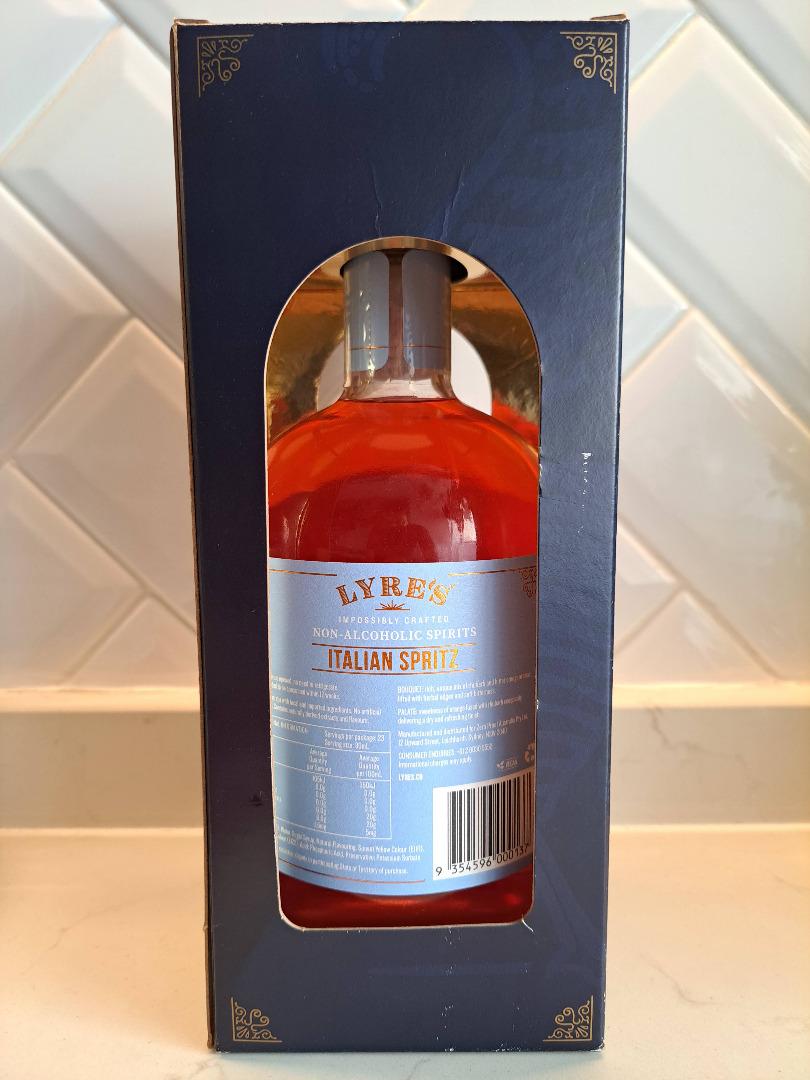 Lyre's Non-Alcoholic Orange Italian Spritz, Food & Drinks, Beverages on ...