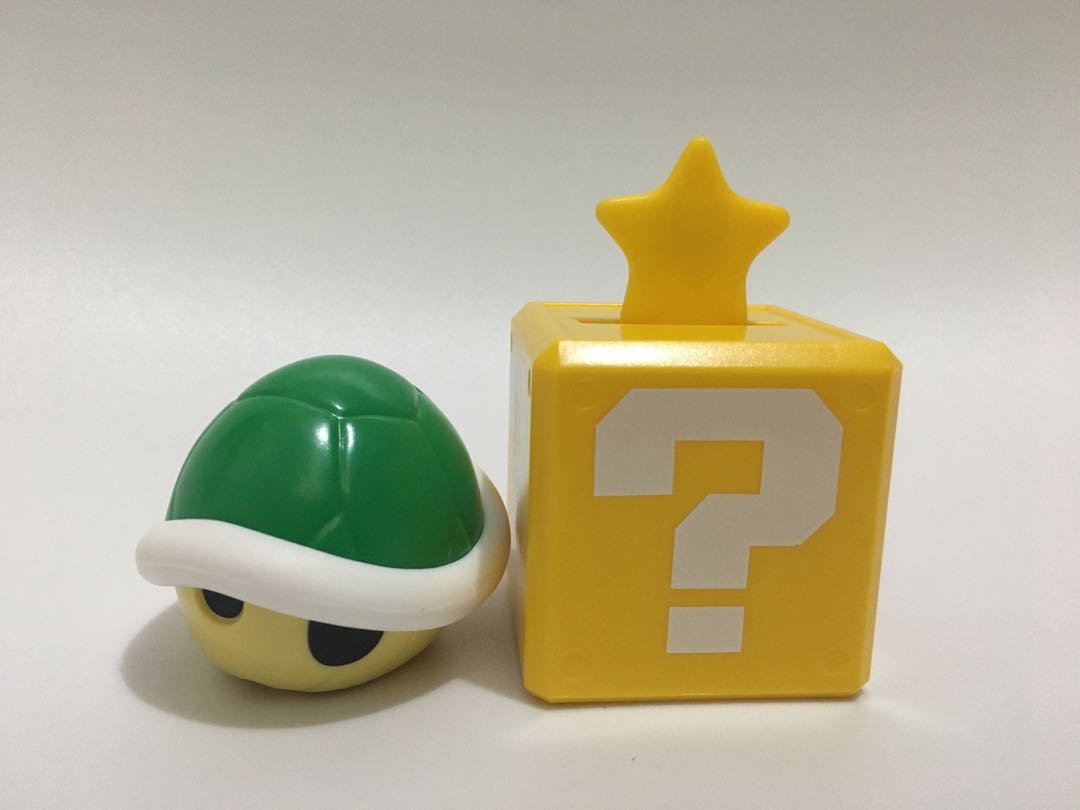 Mario Bros. (Turtle Shell & Block) Mcdonald's Toy, Hobbies & Toys, Toys ...