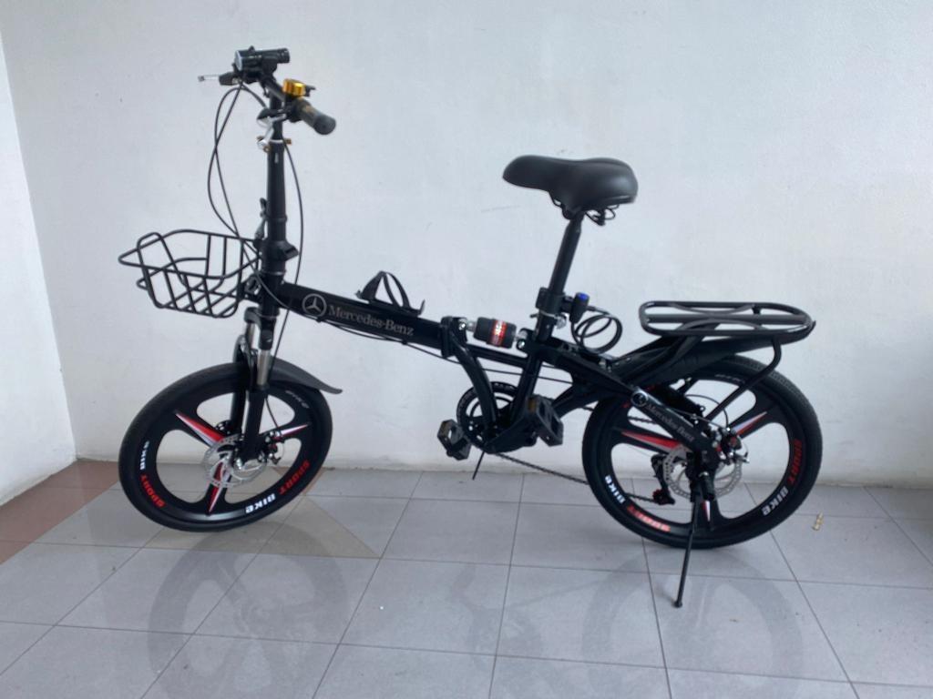 Mercedes-Benz folding bike bicycle, 20-inch integrated wheel, Sports Equipment, Bicycles & Parts ...