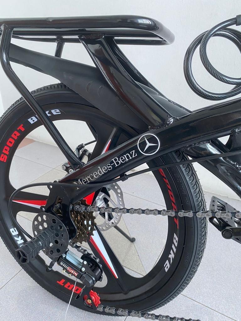 Mercedes-Benz folding bike bicycle, 20-inch integrated wheel, Sports Equipment, Bicycles & Parts ...