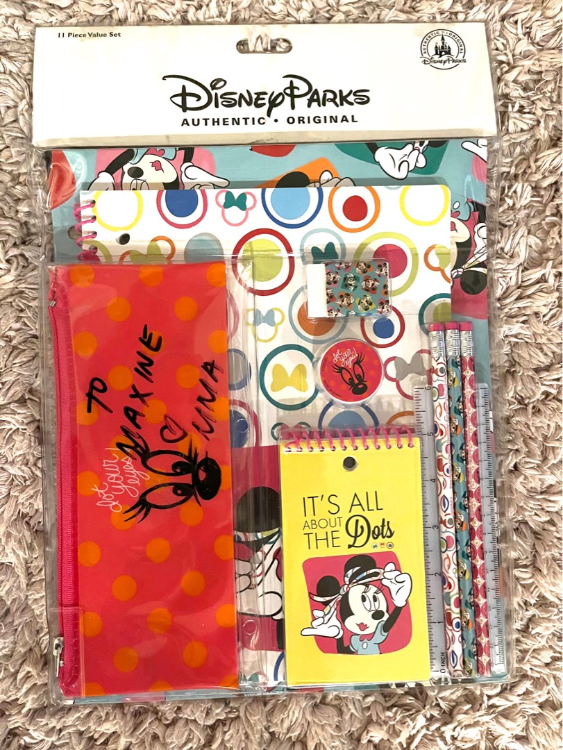 Minnie Mouse School Set, Hobbies & Toys, Stationary & Craft, Stationery ...