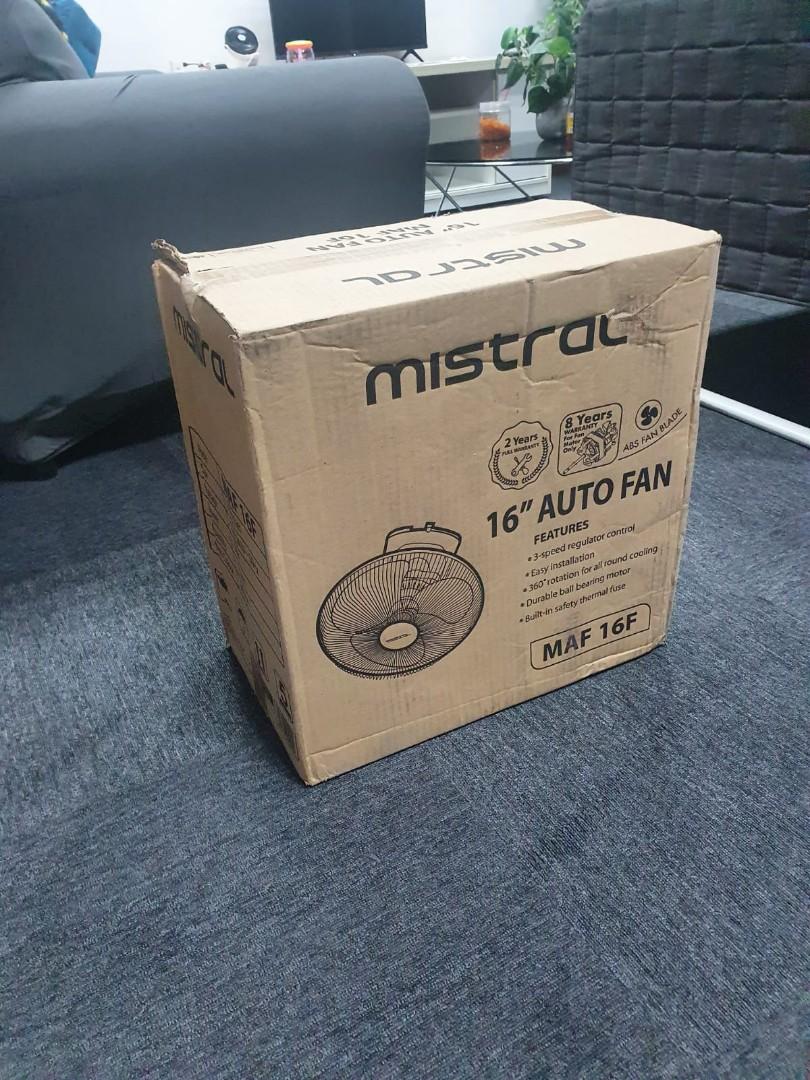 Mistral 16" auto fan MAF 16F, Furniture & Home Living, Lighting & Fans ...