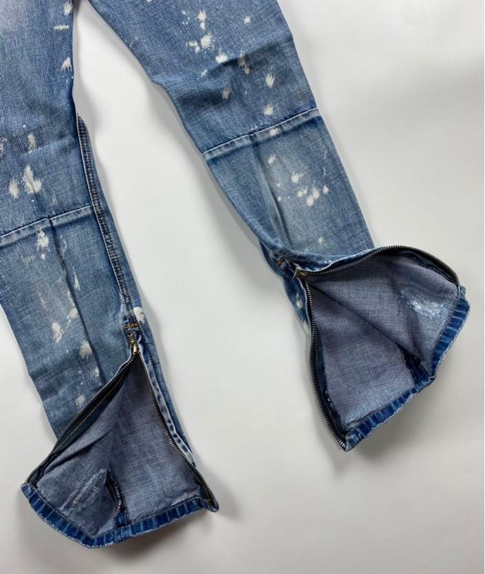 MNML DENIM SPLASH, Men's Fashion, Bottoms, Jeans on Carousell