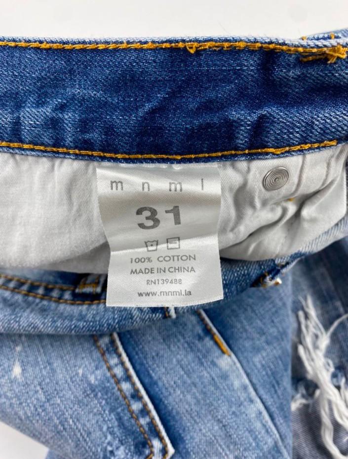MNML DENIM SPLASH, Men's Fashion, Bottoms, Jeans on Carousell