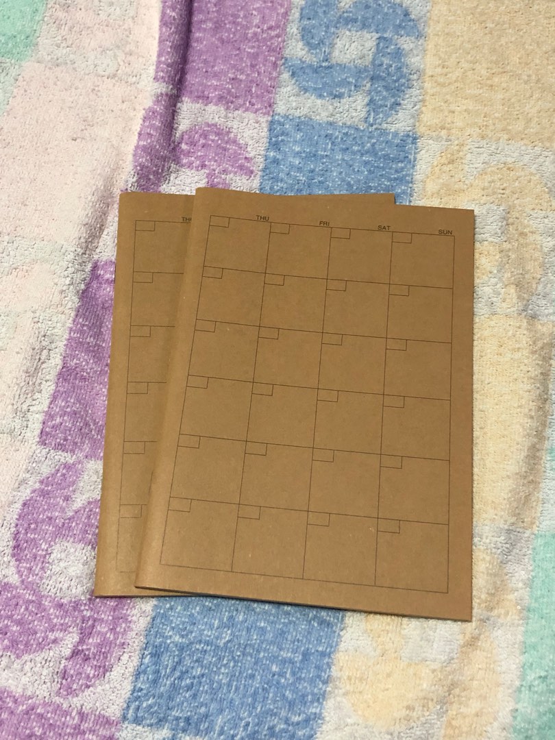 Muji open monthly planner, Hobbies & Toys, Stationery & Craft ...