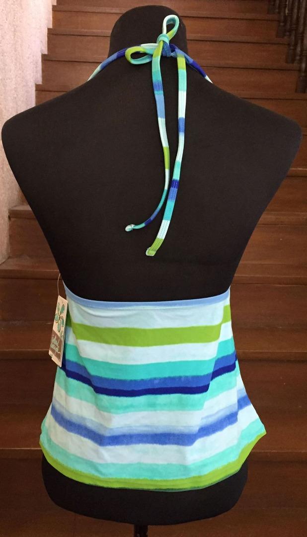 New Island Escape Swimsuit Halter Top Tankini Size 6 Small Medium