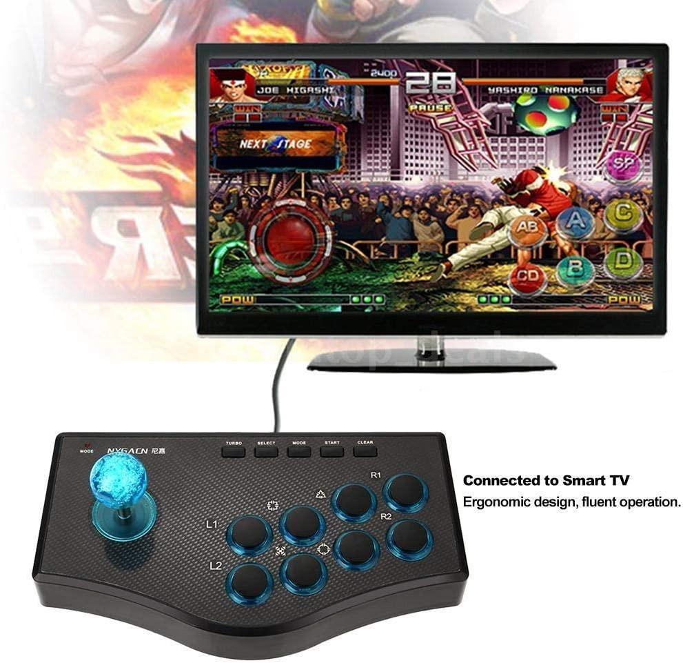 Nygacn Game Arcade Controller Usb Rocker Joystick Gamepad Stick For Ps3 Pc Y9q5 電子遊戲 電子遊戲機