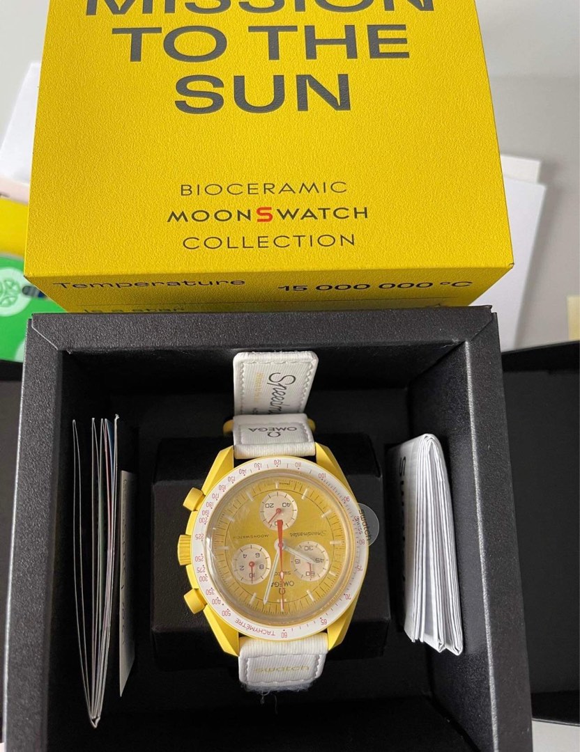 Omega x Swatch Moonswatch Mission to the Sun, Luxury, Watches on Carousell