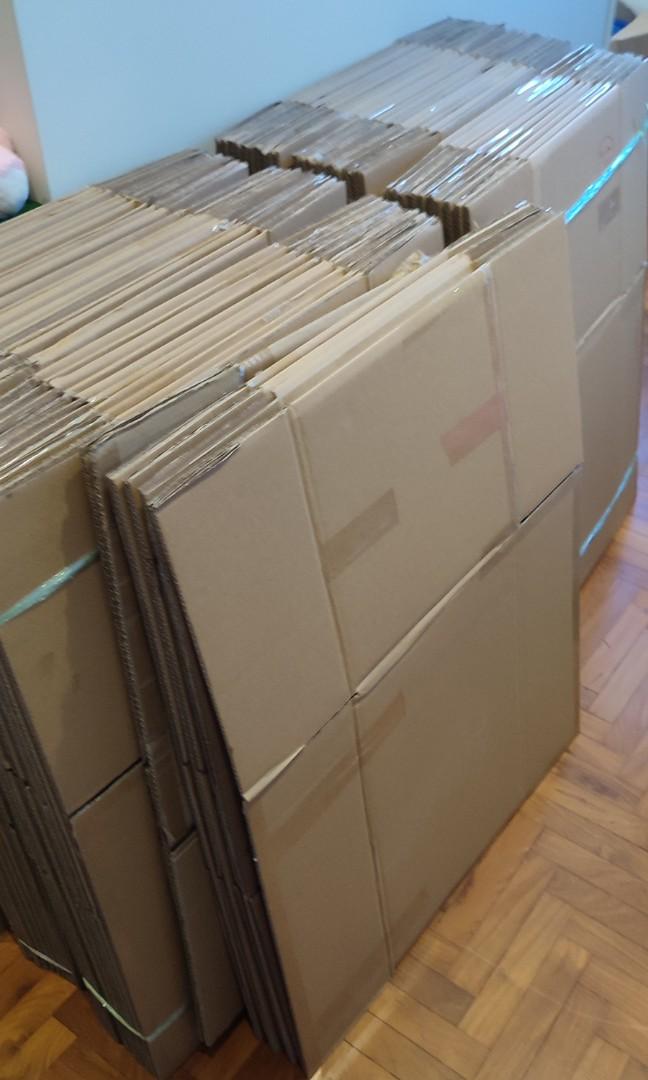 One time used carton boxes, Furniture & Home Living, Home Improvement ...