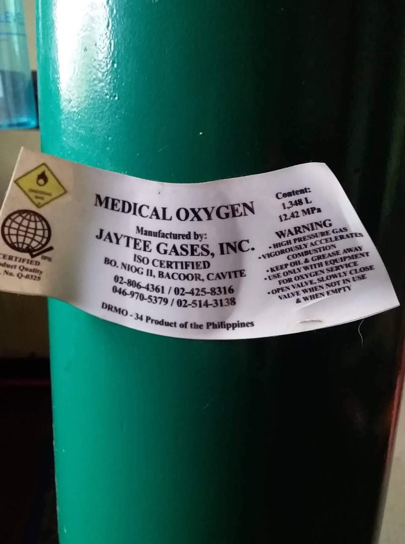 Oxygen Tank (LIKE NEW) 17kg/38lb Capacity, Health & Nutrition, Medical ...