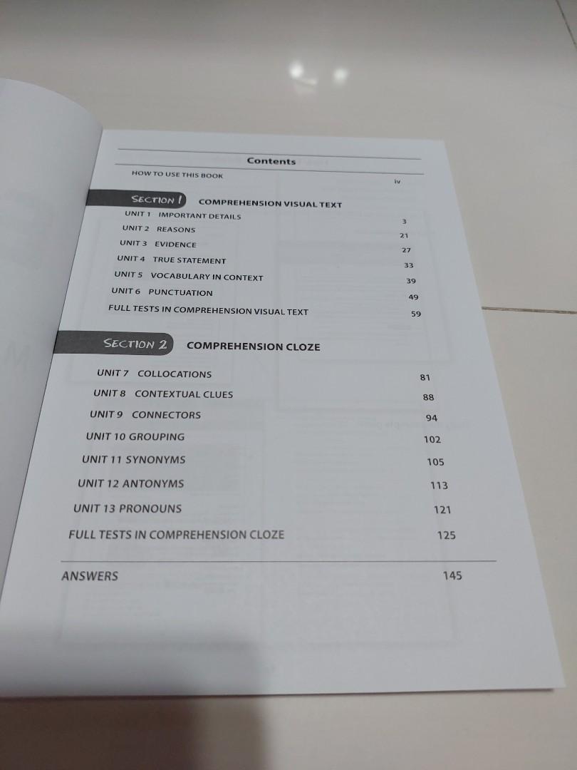 P4 - English Mastering Comprehension & Visual Text & Cloze, Hobbies ...