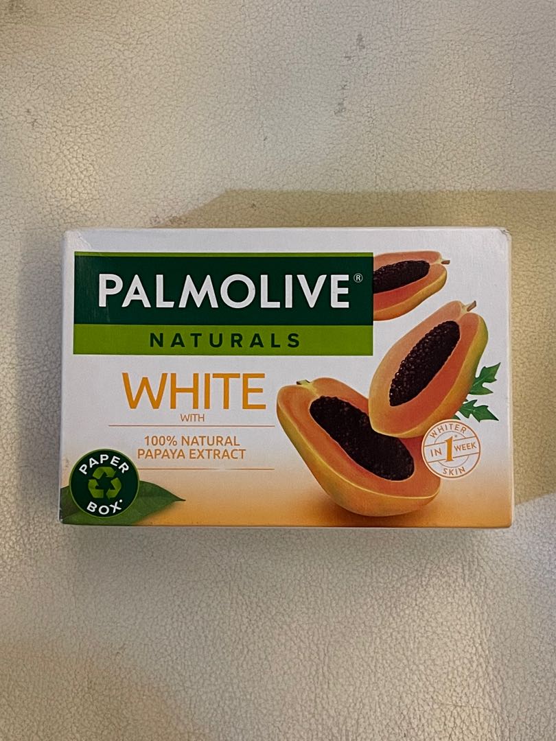 Palmolive Naturals White with Papaya Whitening Bar Soap 115g, Beauty ...