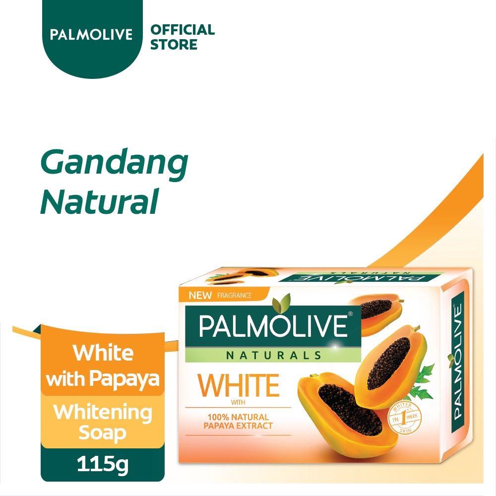 Palmolive Naturals White with Papaya Whitening Bar Soap 115g, Beauty ...