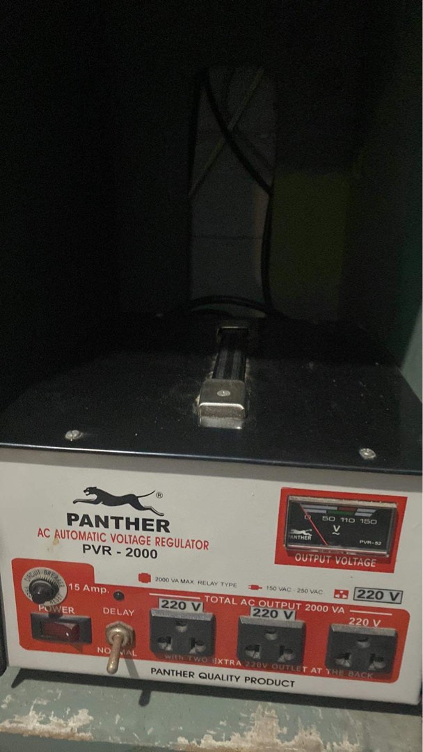 Panther Voltage regulator PVR 2000, TV & Home Appliances, Electrical ...