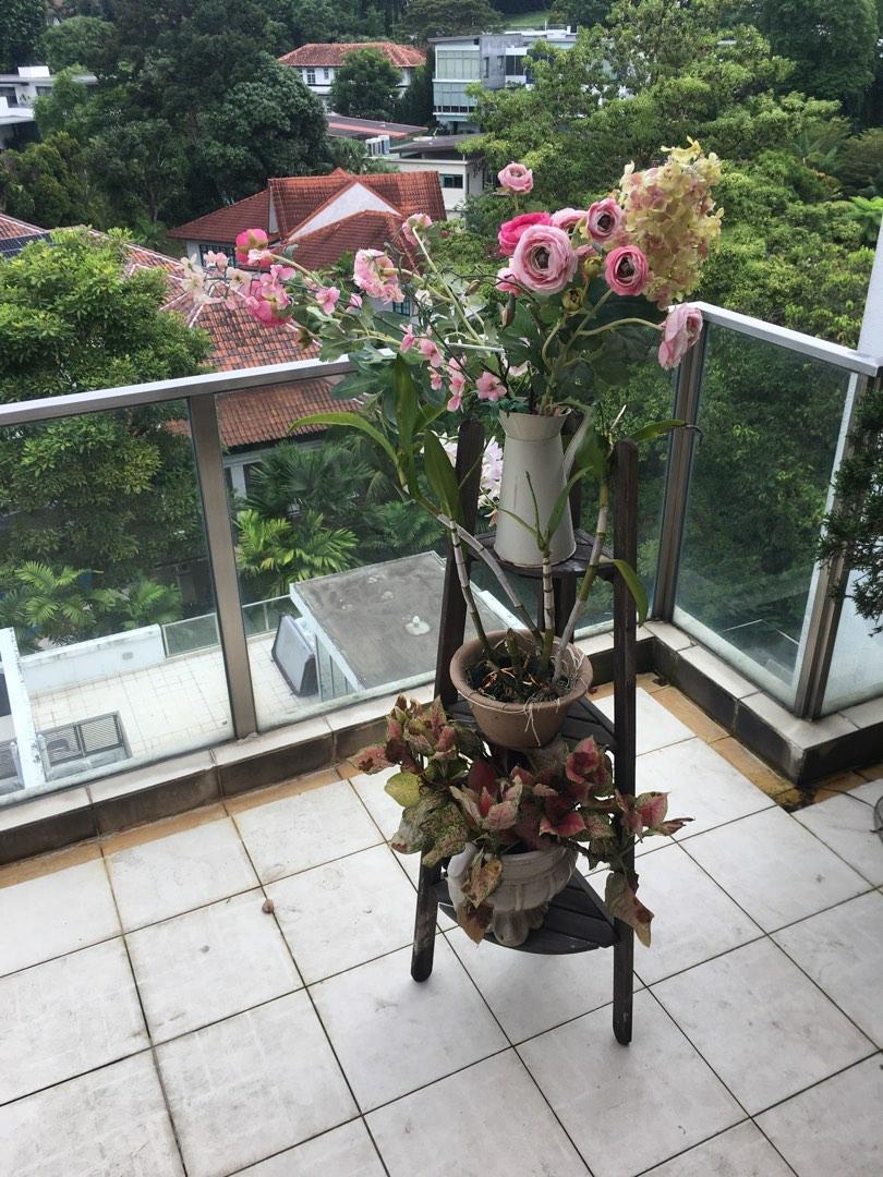 Plant Pot Stand - Ikea Askholmen , Furniture & Home Living, Outdoor ...