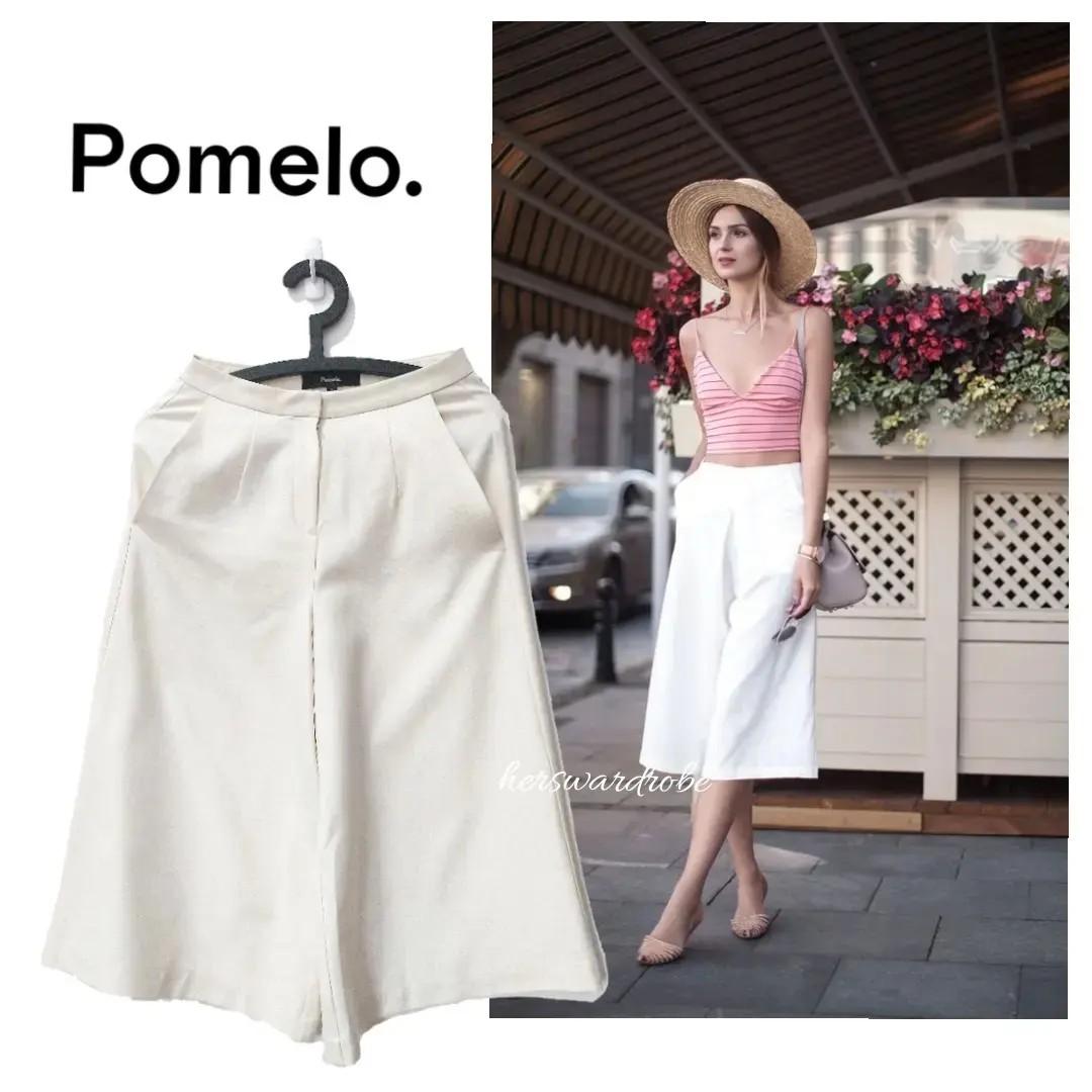 Pomelo white culotte, Fesyen Wanita, Pakaian Wanita, Bawahan di Carousell