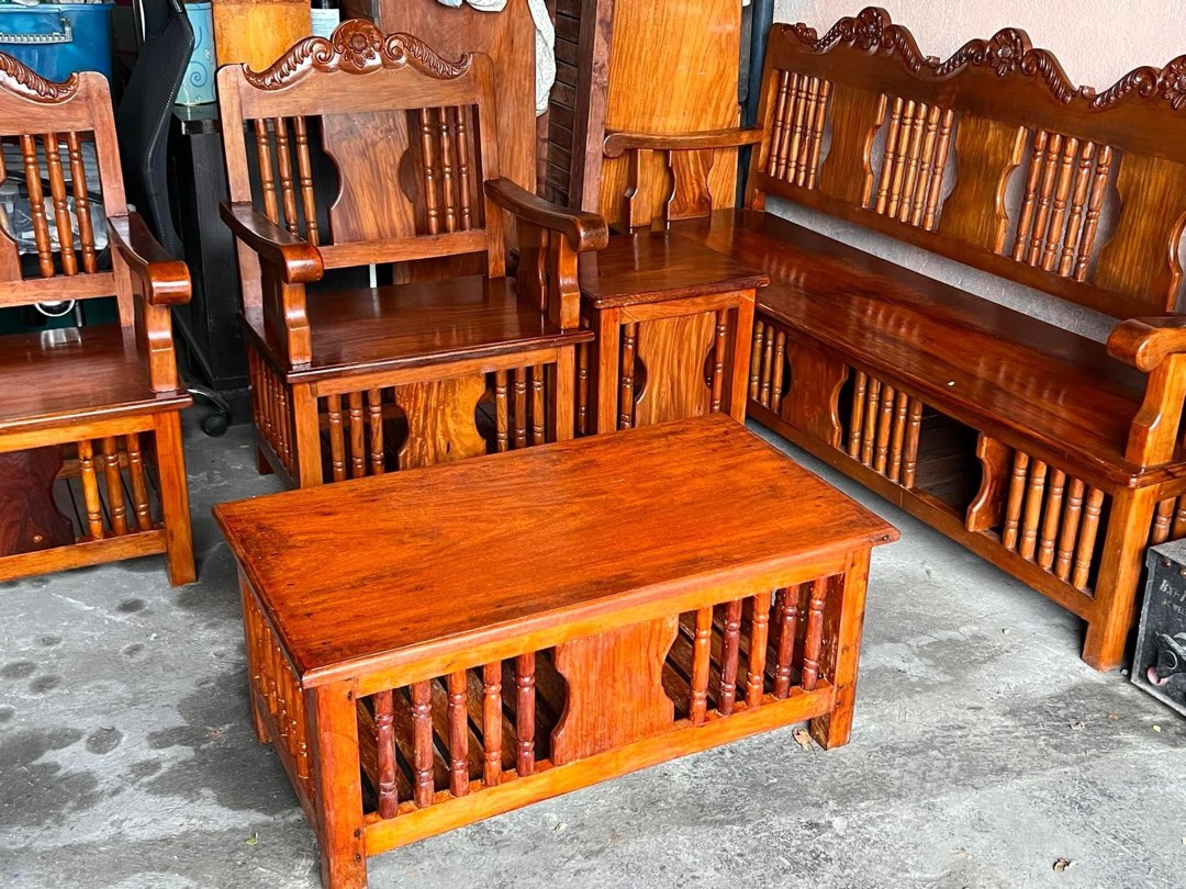 Pure "Narra" Sala Set (can be sold individually), Furniture & Home ...