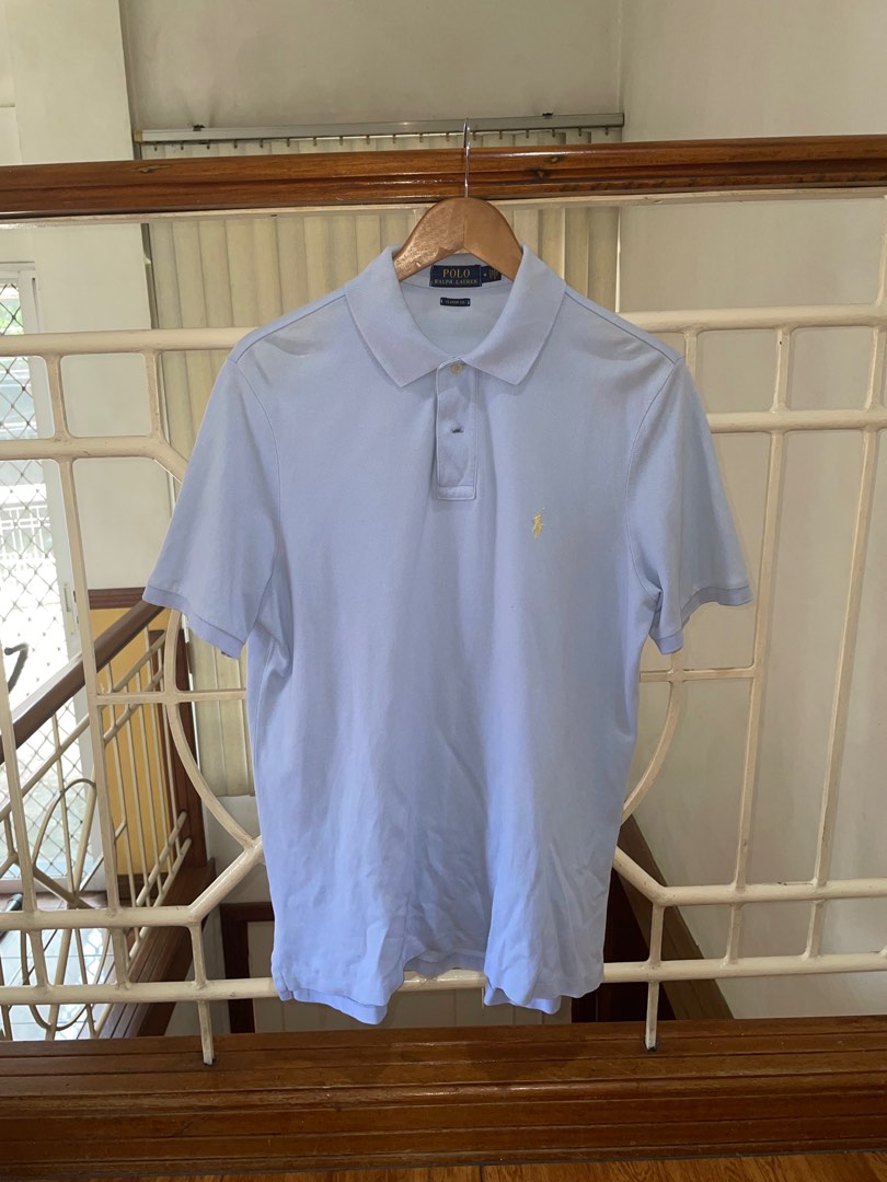 Ralph Lauren Sky blue Polo shirt, Men's Fashion, Tops & Sets, Tshirts & Polo Shirts on Carousell