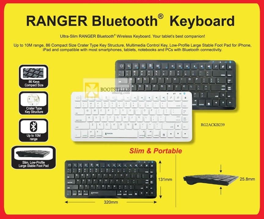 Ranger Buletooth Wireless Keyboard, Computers & Tech, Parts ...