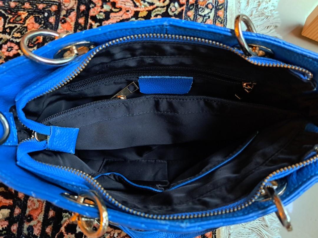 Rare Cobalt blue Genuine leather bag, Women's Fashion, Bags & Wallets ...