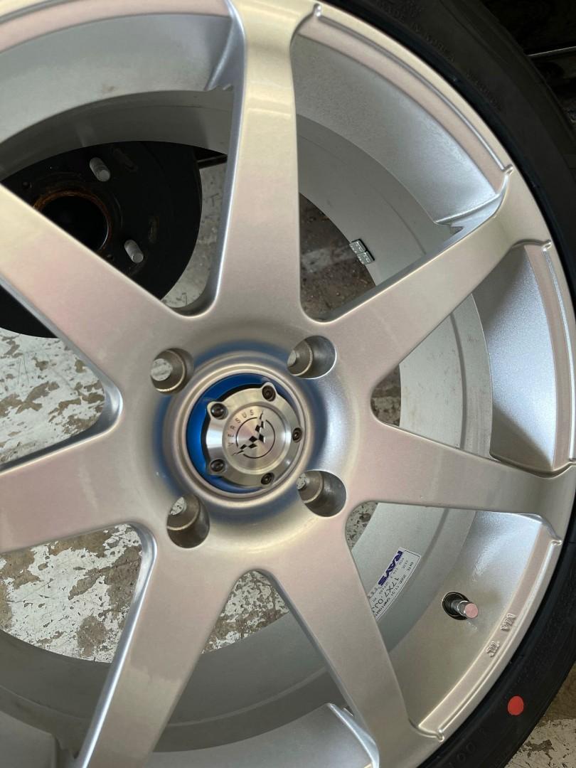 RAYS original Japan 17" Rims, Car Accessories, Tyres & Rims on Carousell