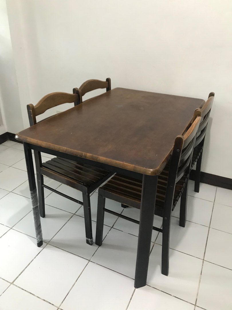BERMONTHS RUSH SALE! 4-Seater Dining Table, Furniture & Home Living ...